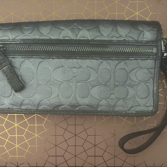 Coach | Bags | Vintage Coach Wallet Metallic Silver | Poshmark